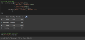 Pandas unique - Return unique values based on a hash table - AskPython