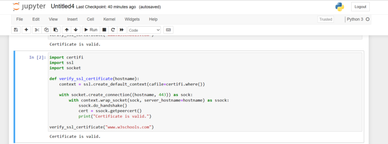 Python Program To Verify SSL Certificates - AskPython